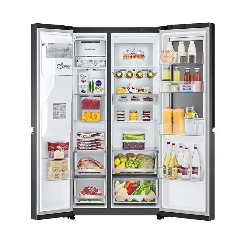 LG Refrigerator No Frost with Inverter Motor, 635 Liter , Black - GC-X257CQHW