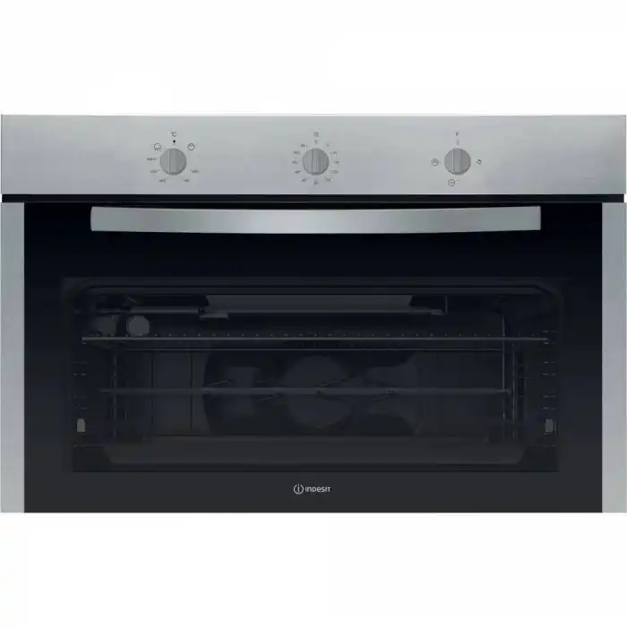 Indesit Built-In Gas Oven With Grill, Stainless Steel, 90 cm - IGGSM 53 3G3